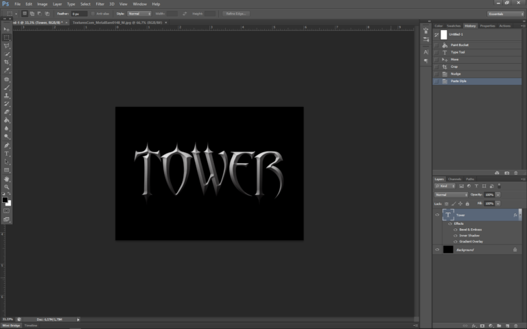 How to create metal text effect for the fantasy book cover – Bukovero